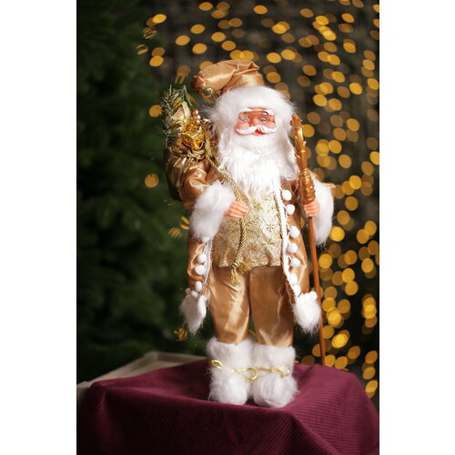Дед Мороз (скандинавский, коричневый, 45 см), арт. MG132669