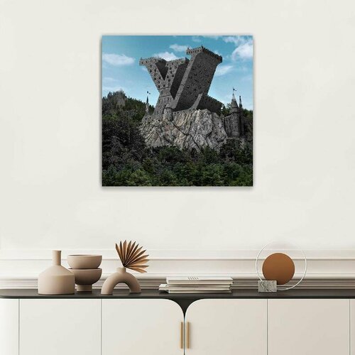 Картина на холсте 60x60 Альянс Лес "Луи витон, замок, арт" на подрамнике / интерьер/ декор
