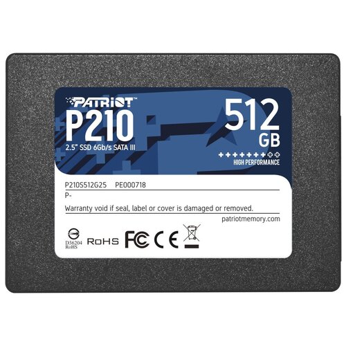 Твердотельный накопитель Patriot Memory P210 512 ГБ SATA P210S512G25