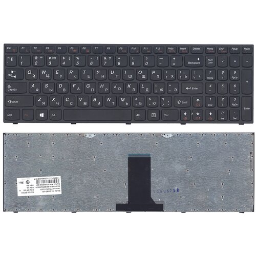 Клавиатура для ноутбука Lenovo IdeaPad M5400AT черная с рамкой