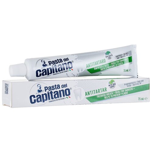 Зубная паста Pasta del Capitano Против образования зубного камня, 75 мл, 112 г