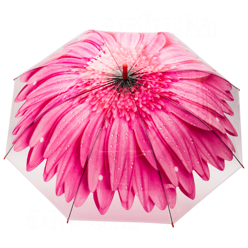 Зонт-трость ЭВРИКА подарки и удивительные вещи, розовый