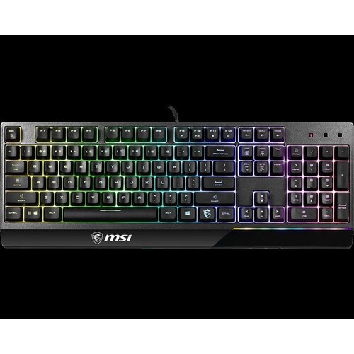Gaming Keyboard MSI VIGOR GK30, Wired, Mechanical-like plunger switches. 6 zones RGB lighting with several lighting effects. Anti-ghosting Capability