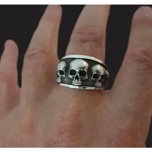 Кольцо, размер 23, серебряный