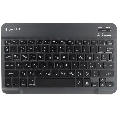Клавиатура Gembird KBW-4N, ножничная, беспроводная, Bluetooth, черный (KBW-4N)