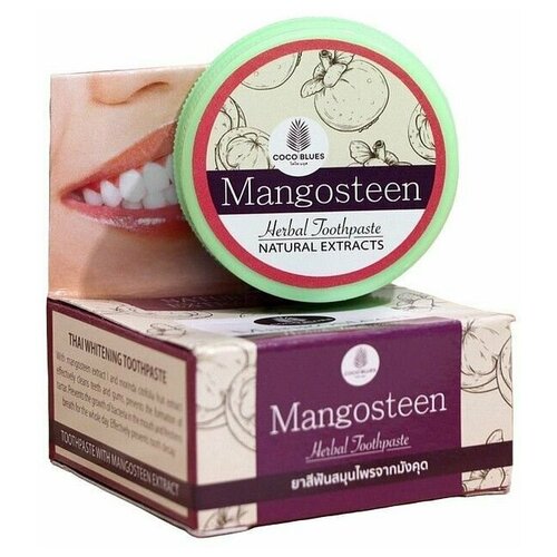 Coco Blues Травяная зубная паста с экстрактом мангостина / Mangosteen Herbal Toothpaste, 30 грамм