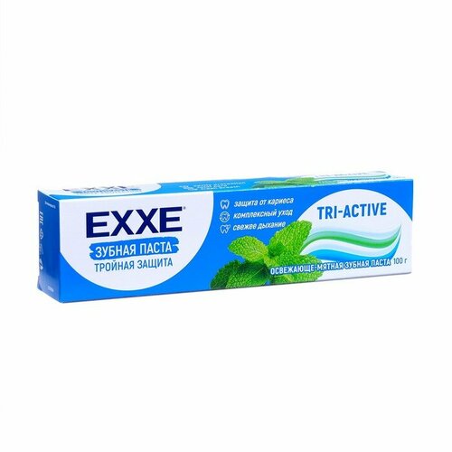 Exxe Зубная паста EXXE "Тройная защита", 100 г