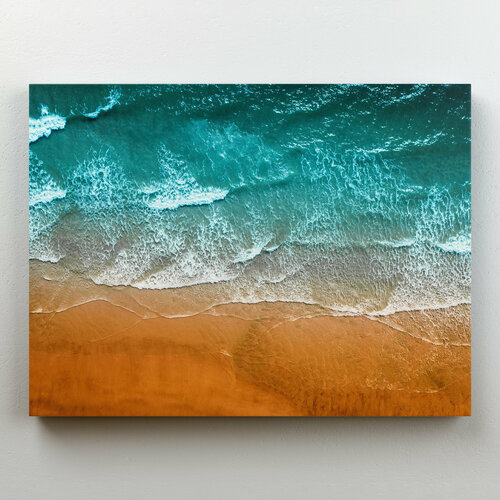 Интерьерная картина на холсте "Океанский прибой" море и океаны, размер 40x30 см