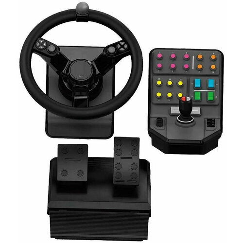 Logitech Руль Logitech G Saitek Farm Simulator Controller 38кноп. (с педалями) черный