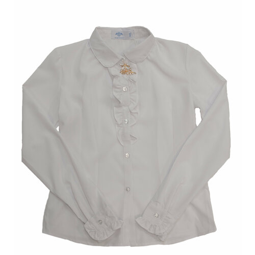 Блуза, размер 140, белый