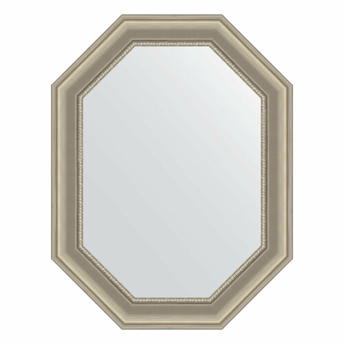 Зеркало настенное Polygon EVOFORM в багетной раме хамелеон, 66х86 см, для гостиной, прихожей, кабинета, спальни и ванной комнаты, BY 7175