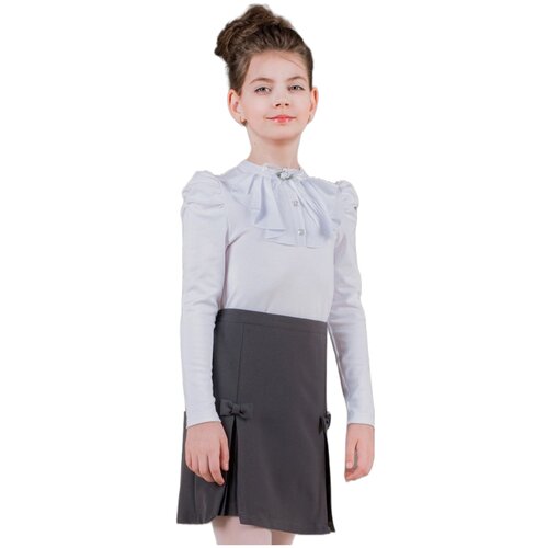 Школьная юбка Инфанта, размер 140/72, серый
