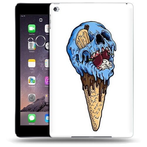 Чехол задняя-панель-накладка-бампер MyPads мороженное череп для Apple iPad Air 2 (A1566/A1567) противоударный