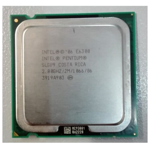Процессор Intel Pentium E6300 Wolfdale LGA775,  2 x 2800 МГц, OEM