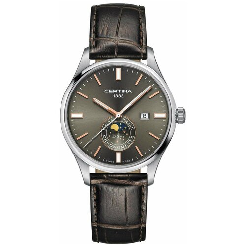 Наручные часы Certina DS-8 C033.457.16.081.00, серый, серебряный