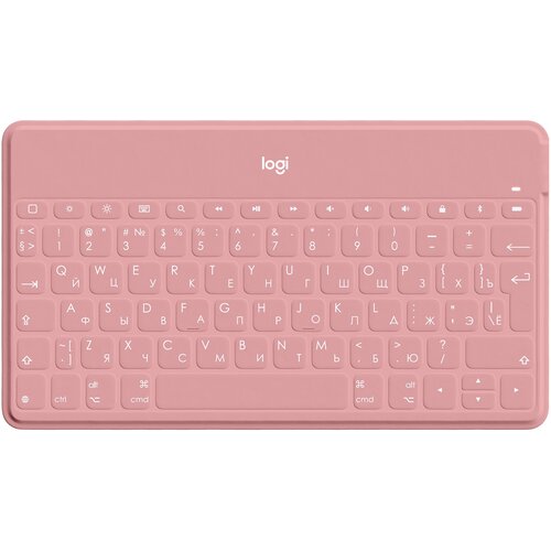 Клавиатура Logitech Keys-To-Go Bluetooth розовый, английская/русская (ISO)