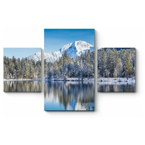 Модульная картина Красота горного озера 140x91