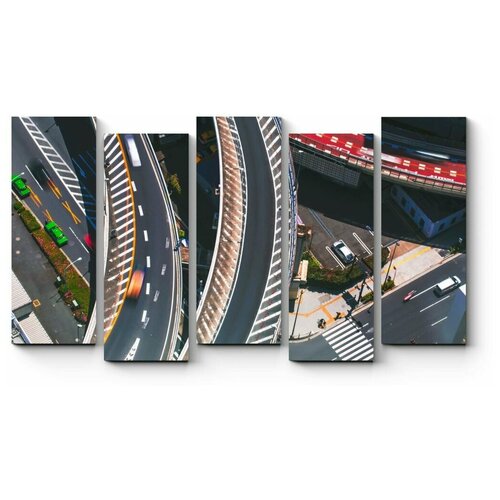 Модульная картина Надземные дороги Токио 210x121