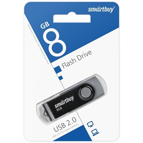 USB флеш накопитель 8 Gb SmartBuy Twist Blue 114150