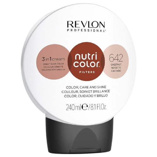 Revlon Professional Краситель прямого действия Nutri Color Filters 3 In 1 Cream, 642 chestnut, 240 мл, 275 г