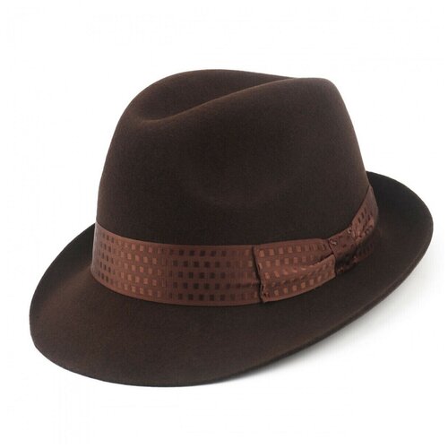 Шляпа Hathat, размер 58, коричневый