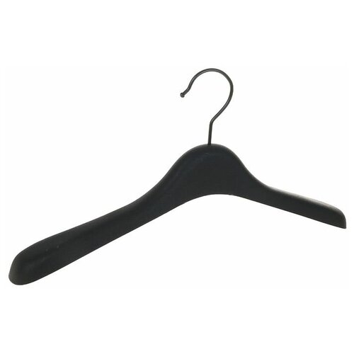 Вешалка-плечики для одежды, размер 40-44, широкие плечи, цвет чёрный