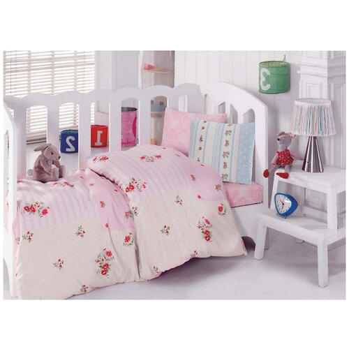 Комплект постельного белья Cotton Box 1041-04, 1.5-спальное, ранфорс, розовый