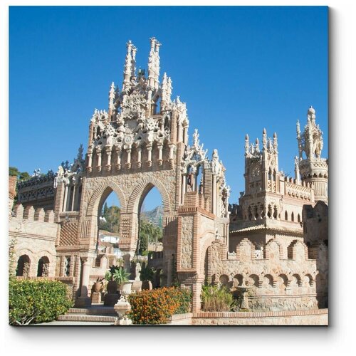Модульная картина Замок Коломарес в Испании 100x100