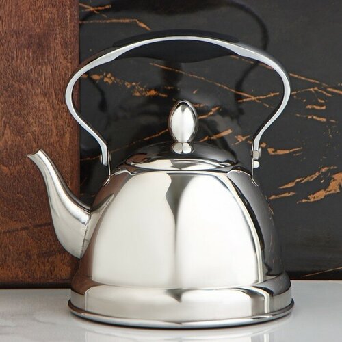 Чайник заварочный из нержавеющей стали «Каприз», 1 л, цвет хромированный