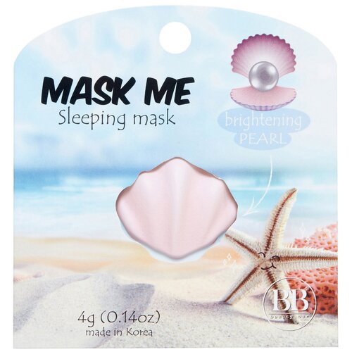 Beauty Bar Освежающая ночная маска для лица Mask Me Sleeping Mask Brightening Pearl, 4 г, 4 мл