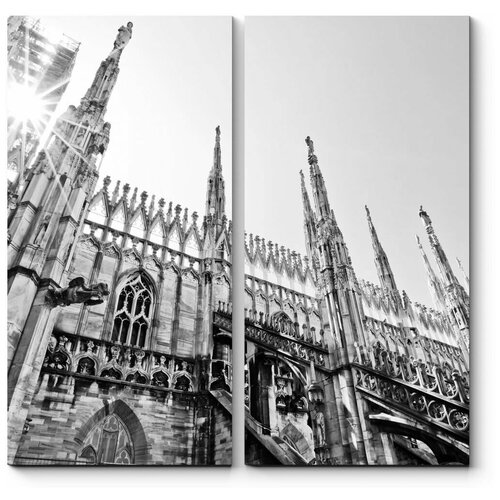 Модульная картина Миланский собор 40x40