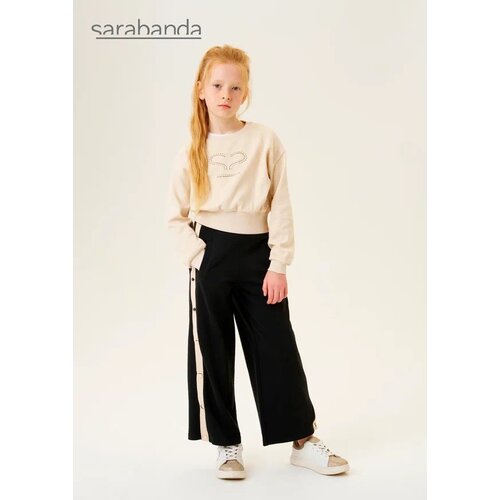 Комплект одежды Sarabanda, размер S, бежевый, черный