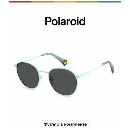 Солнцезащитные очки Polaroid Polaroid PLD 6171/S MVU M9, голубой, бирюзовый