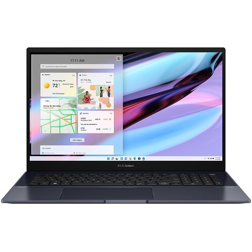 17.3" Ноутбук ASUS ZenBook Pro 17 UM6702RC-M2077W 1920x1080, AMD Ryzen 7 6800H 3.2 ГГц, RAM 16 ГБ, LPDDR5, SSD 1 ТБ, NVIDIA GeForce RTX 3050, Windows 11, RU, 90NB0VT1-M00380, Tech Black