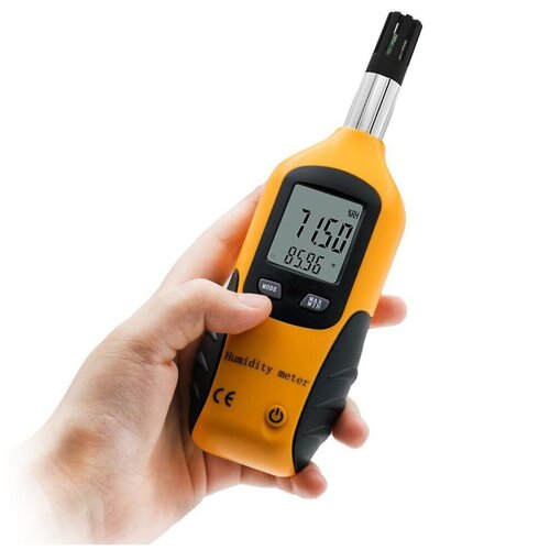 Цифровой измеритель HTI 86 (RU): влажности и температуры воздуха, температуры точки росы. ЖК-дисплей с подсветкой. в подарочной упаковке