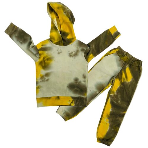 Комплект одежды Детский трикотаж 37, размер 30 (104-110), желтый, зеленый
