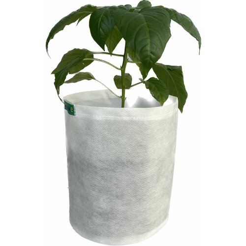 Мешок для растений, домашний горшок 1л, 1шт, белый, плотность 80 г/м2