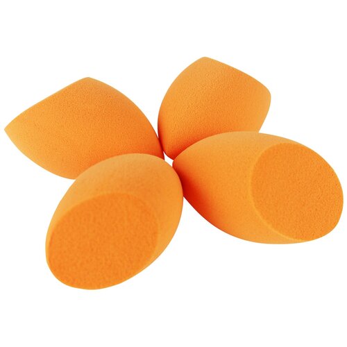 Real Techniques Набор спонжей 4 Miracle Complexion Sponges, 4 шт. оранжевый