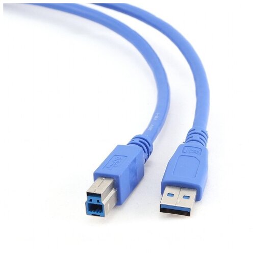 Кабель Gembird USB-A - USB-B (CCP-USB3-AMBM-6), 1.8 м, синий