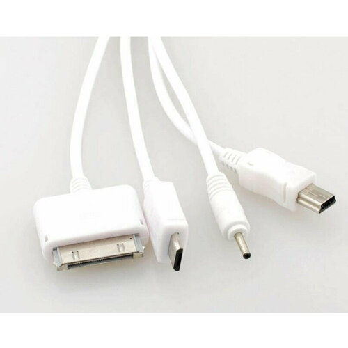 Универсальный дата-кабель 4в1 (USB, micro USB, mini USB, iPhone, iPad, Nokia mini)