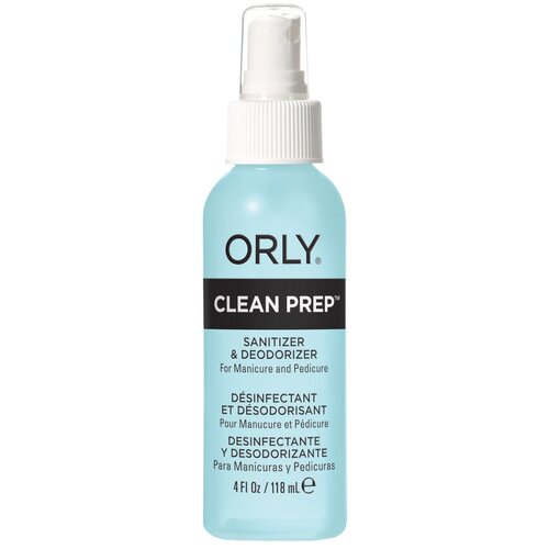 Orly Дезинфицирующее средство для маникюра и педикюра Clean Prep 118 мл, с дозатором