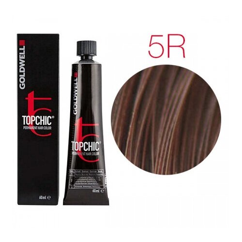 Goldwell Topchic стойкая крем-краска для волос, 5R красное дерево, 60 мл