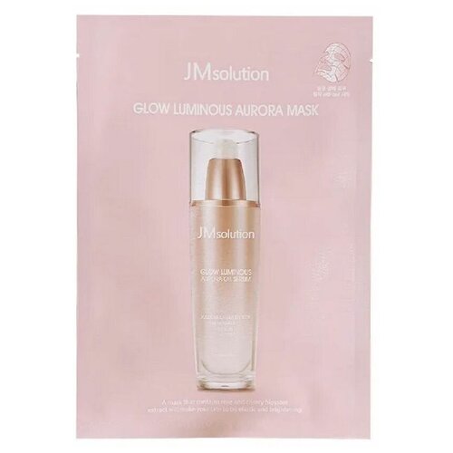 JMsolution Тканевая маска для лица с жемчужной пудрой / Glow Luminous Aurora Mask, 1 шт.*30 мл