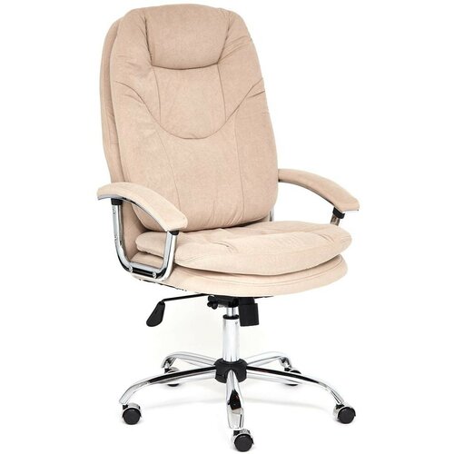 Компьютерное кресло TetChair Softy Lux для руководителя, обивка: текстиль, цвет: бежевый 7