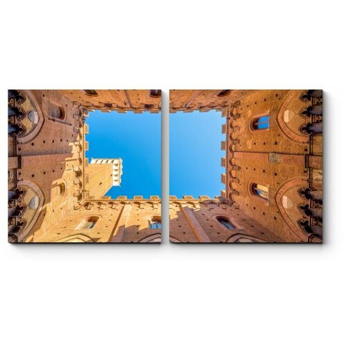 Модульная картина Башни Сиены, Италия60x30
