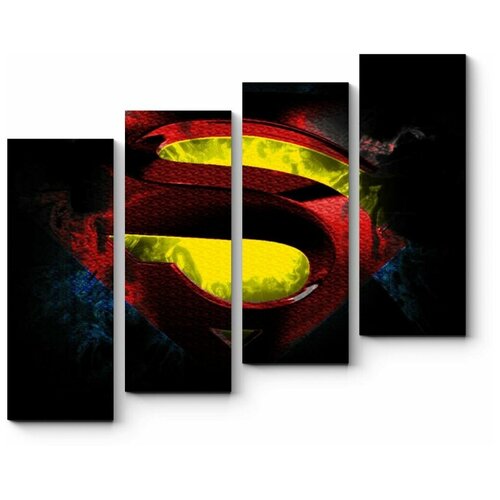 Модульная картина Логотип Супермена120x104