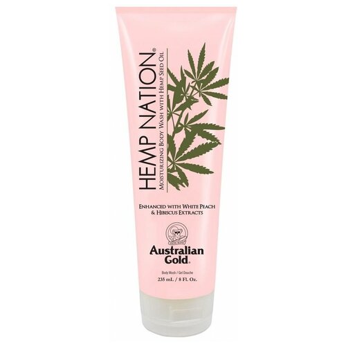 Гель для душа Hemp Nation Peach & Hibiscus Australian Gold