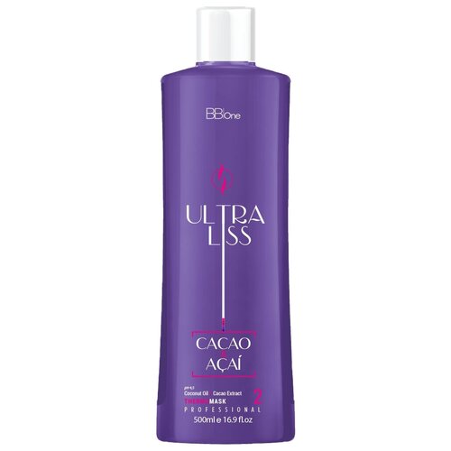 BB One Ultra Liss Cacao&Acai Маска для волос (шаг 2), 500 мл