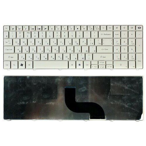 Клавиатура для ноутбука Gateway ID 15.6 Packard Bell TM81 TM86 TM87 TM89 LM98 TM94 TX86/NV50 белая
