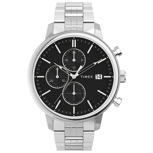 Наручные часы TIMEX Chicago TW2V01600, серебряный, черный